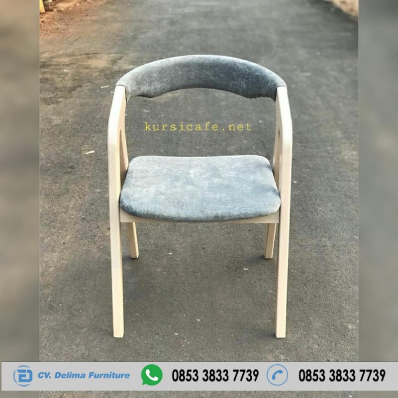 Kursi Cafe Duco Cream Kayu Mahony Harga Murah