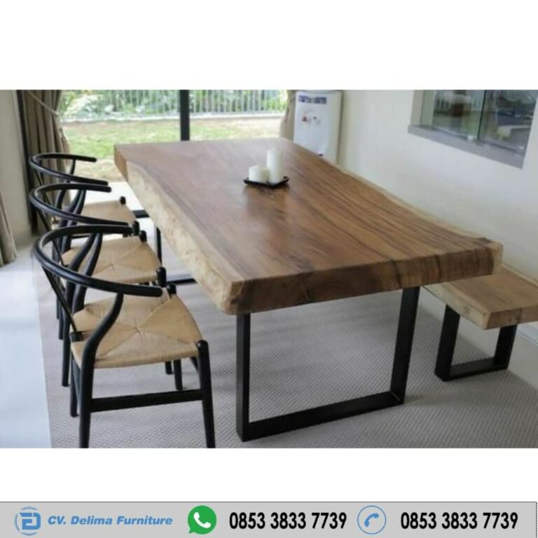 Jual Dining Chair Suar Wood Top Table Harga Murah