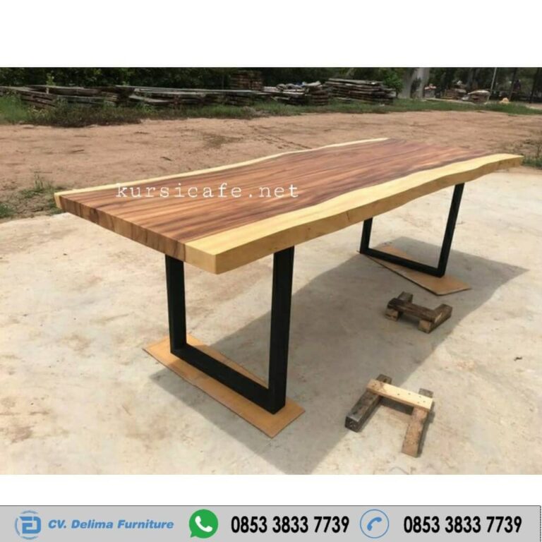 Jual Meja Kayu Solid Trembesi Live Edge Harga Murah